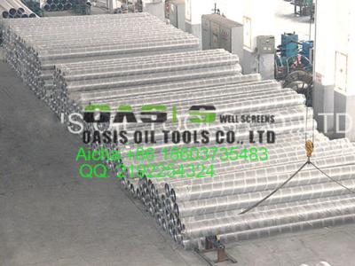 China 6 5/8 Inch Stainless Steel 304 Looped Johnson Type Wedge Wire Screens for sale