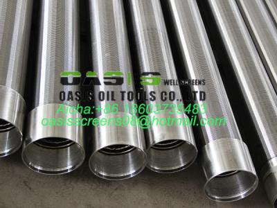 China Water Well Drilling Usage Stainless Steel Rod Based Wedge Wire Screens Pipe for sale