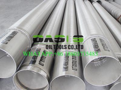 China Stainless steel 304L super-well strainer tube (coiled) pipe based well screens for sale