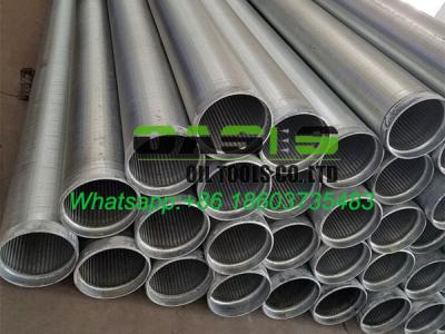 China OD 177.8 stainless steel drilling well water well sand sieve screens pipes for sale
