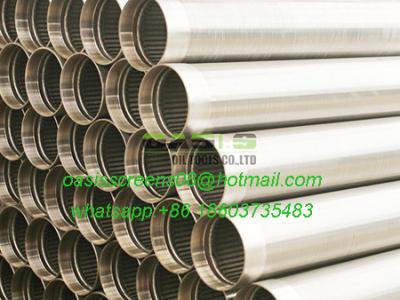 China Oasis ASTM A312 SS304/304L water well Johnson screen pipe /water filter mesh screen for sale