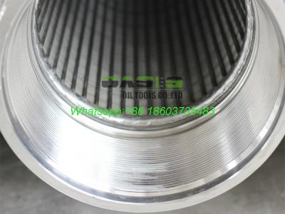 China Stainless steel V shape profile wire wrapped screens/continuous-slot water well screens/Johnson screens for sale