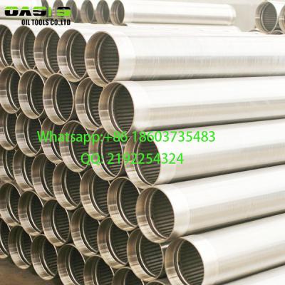 China 20 Slot stainless steel wedge wire screen tube Johnson screen filter for sale