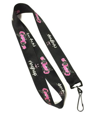 China Personalized Logo Dye Sublimated Lanyards With Metal Hook , Custom Fashional Logo for sale