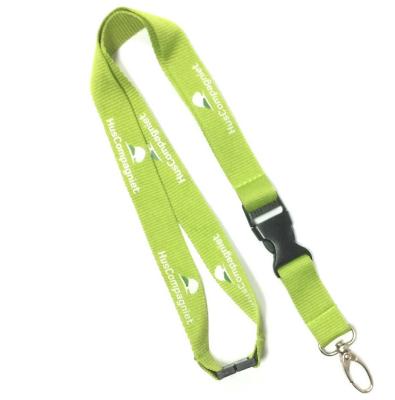 China Custom Polyester Lanyards with Egg Hook Silk Screen Printing Identification 90cm for sale