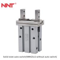 China Sliding Finger Parallel Pneumatic Gripper Double / Single Acting for sale
