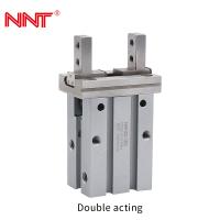 China Rail Guide Parallel Pneumatic Gripper Open Closed 0.1~0.7MPa for sale