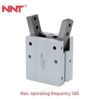 China Aluminum Angular Pneumatic Cylinder Component Air Claw Gripper for sale