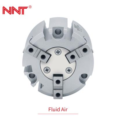 China High Repeatability Robot Pneumatic Gripper M3x0.5 M5x0.8 3 Jaws Finger for sale
