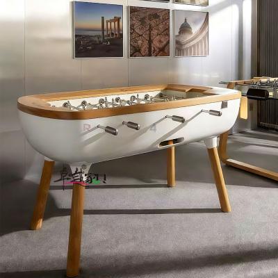 China Artistic Italian Style Light Luxury Solid Wood Soccer Table Creative Design Fashionable Black for Home Living Room for sale