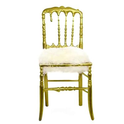China Italian Pure Copper Dining Chair Luxury Living Room Furniture Creative Art Leisure Chair for Home Accent for sale