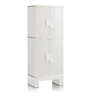 China Multi Purpose Jewelry Cabinet Fingerprint Lock Italian Light Luxury Solid Wood Creative Safe for sale