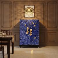 China Vintage Light Luxury Solid Wood Storage Cabinet Multi Purpose Entry Design for sale