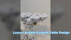 Modern Luxury Bubble Console Table for Entryway Design