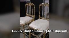 Luxury Italian Copper Dining Chair Modern Home Decor