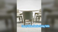 Luxury Italian Marble Dining Table for Modern Villas
