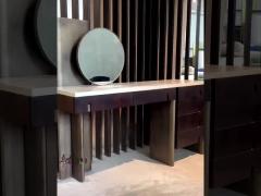 Luxury Italian Style Solid Wood Dressing Table for Bedroom