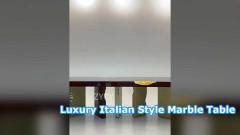 Luxury Modern Marble Dining Table for High End Homes