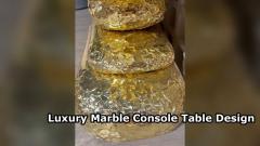 Luxury Marble Console Table Modern Home Decor