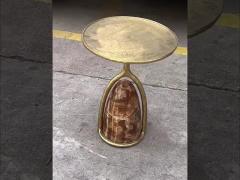 Luxury Italian Marble Side Table for Modern Living Rooms