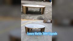 Luxury Italian Style Marble Coffee Table for Modern Living