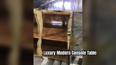 Luxury Stainless Steel Console Table for Modern Homes