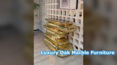 Modern Oak Marble Furniture for Elegant Home Decor