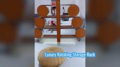 Modern Rotating Storage Rack for Elegant Home Decor