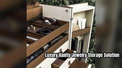 Luxury Modern Jewelry Cabinet and Dressing Table Solution