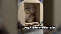 Modern Italian Wall Mounted Wine Cabinet Luxury Living Room
