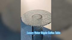 Modern Acrylic Water Ripple Coffee Table Decor