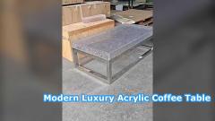 Modern Acrylic Coffee Table Luxury Living Room Decor