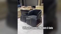 Modern U Shaped Sofa Ultimate Living Room Comfort