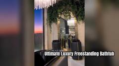 Luxury Freestanding Ceramic Bathtub Modern Bathroom Design