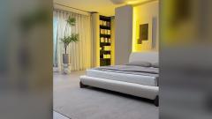 Luxury Lamb Wool Bed Modern Bedroom Furniture Design