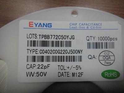 China C0402C0G220J500NY IC chips for sale