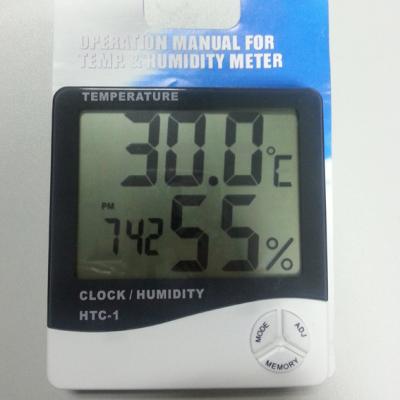 China digital multi thermometer hygrometer /indoor digital LCD thermometer & hygrometer HTC-1 for sale