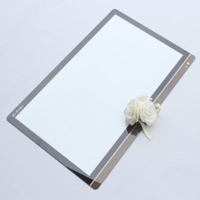 China OEM Black Silkscreen Printed Tempered Glass for Smart Display for sale