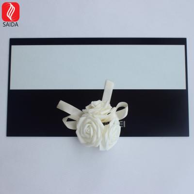China OEM Anti Glare Black Silkscreen Printed Tempered Glass for Smart Display for sale