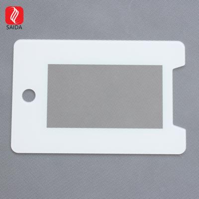 China China Factory OEM White Design Irregular Shape LED/LCD Display 1.0mm Thickness Tempered Glass Panel for sale