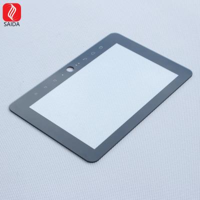 China Hot Sale LCD/LED 12inch Display Touch Panel Glass with Cutout Hole; AGC 1.1mm Thickness Touch Panel Cover Glass for sale
