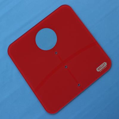 China China Factory Body Weight Scale Glass Panel with Customized Design in 4mm thickness for sale