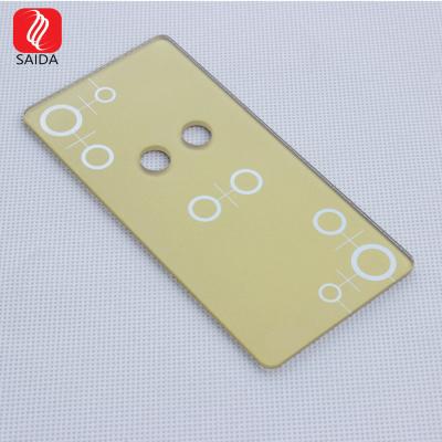 China OEM 4 Gang 4 Way 2mm Thickness Customized Socket Wall Glass Touch Keypad Glass for sale