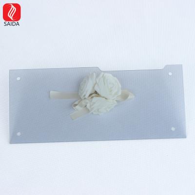 China Flat Glass Euro Gray Front Tempered Cover Glass for Computer Case for sale