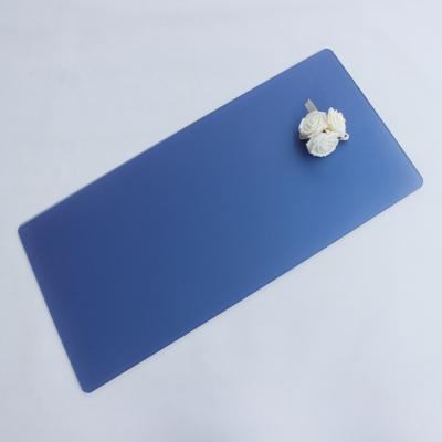 China OEM Flat Glass Blue Design Heater Panel Glass; Water-proof Front Glass Panel for sale