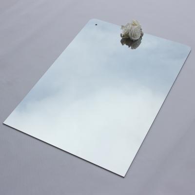 China OEM Flat Glass Bright Silver Reflection Two In One Way Dielectric Glass; Mirror Glass; TV Mirror Glass for sale