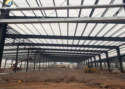 China Highly Resilient Steel Structure Warehouse Single Layer Double Span Double Slope for sale