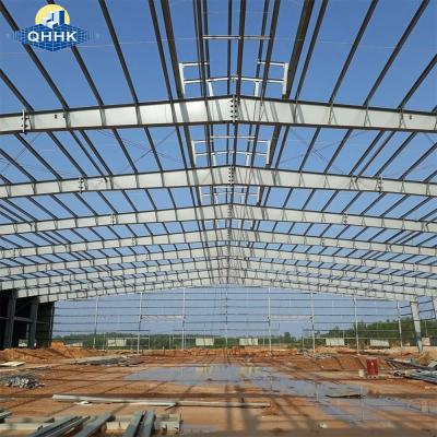 China Stable Long Span Fabricated 10000 Sqm Workshop Steel Structure Industrial Warehouse Durable en venta