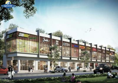 China Large Span Commercial Modular Building Multi High Rise Steel Structure Shopping Center / Mall for sale