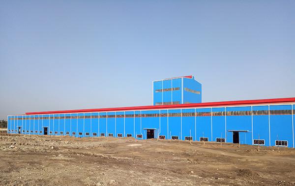 Quality Welded H Shape Lightweight Steel Frame Construction For Industrial Workshop for sale